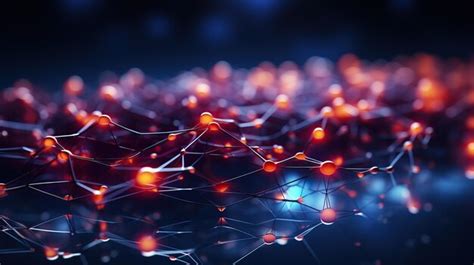 Premium Ai Image Abstract Lines And Dots Connect Background Technology Connection Digital Data