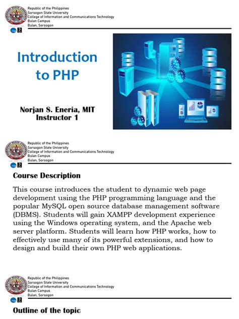 Lesson-1-Introduction-to-PHP | PDF | Php | World Wide Web
