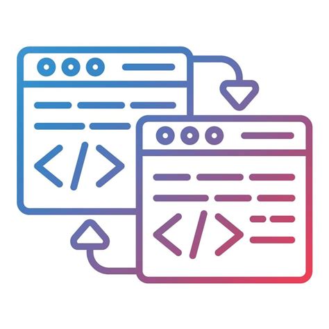 Code Refactoring Line Gradient Icon 18716139 Vector Art At Vecteezy