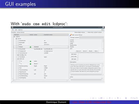 cme a tool to edit and validate configuration files ppt