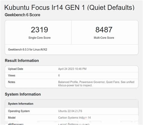 Kubuntu Focus Systems: Technical Specs for the Ir14