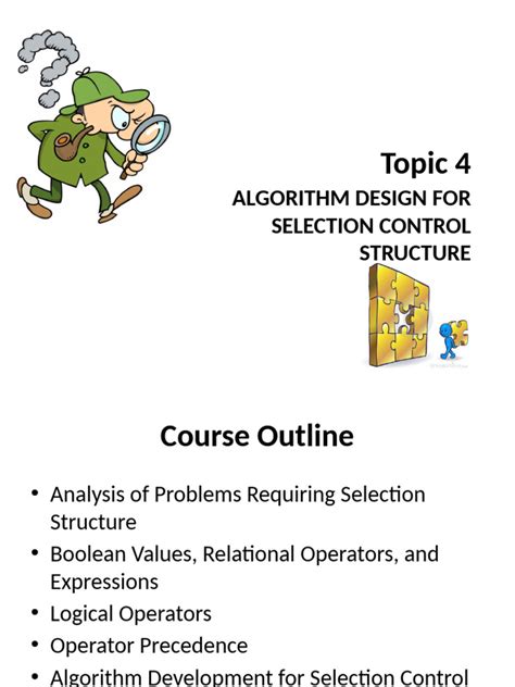 Csc121 Topic 4 Algorithm Design For Selection Control Structure 1