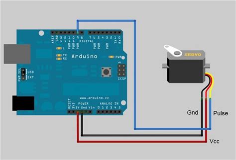 Arduino Servo Motor Schematic