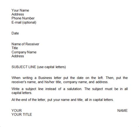 Free 50 Sample Business Letters Formats In Pdf Word