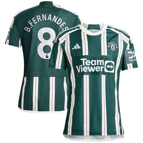 Mens Adidas Manchester United Bruno Fernandes 23 24 Away Replica