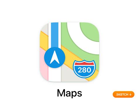 Apple Maps App Icon By Around Sketch On Dribbble