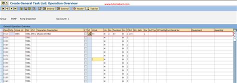 Sap Pm Create General Task List Task List Group