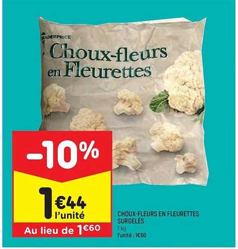 Promo Choux Fleurs En Fleurettes Chez Picard Icatalogue Fr
