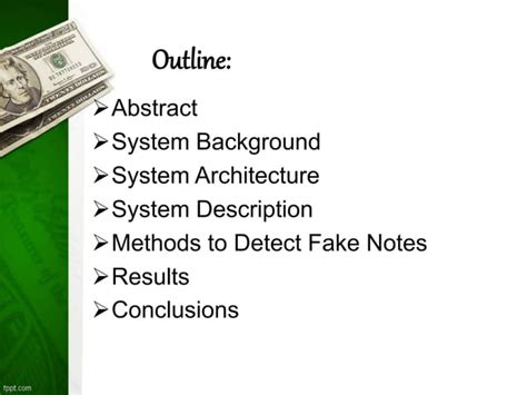 Paper Currency Recognigation With Counterfeit Detection Using Image Processing Ppt