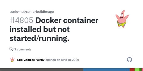 Docker Container Installed But Not Started Running Issue Sonic Net Sonic Buildimage