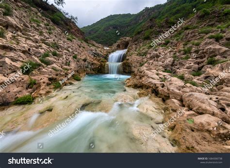 Wadi Darbat Waterfall Salalah Sultanate Oman Foto Stock 1684306738