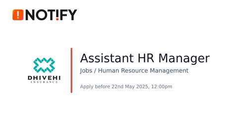 Notify — Assistant Hr Manager