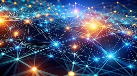 Digital Connectivity A Vibrant Network Of Nodes And Connections In