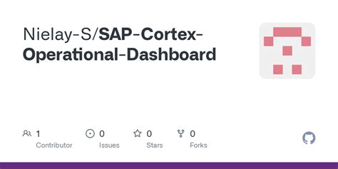 Github Nielay S Sap Cortex Operational Dashboard