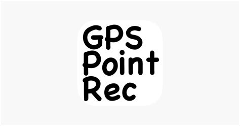 ‎gps point recorder dans l app store