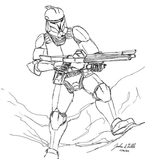 Clone Trooper Sketch 103 By Tribble Industries On DeviantArt