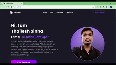 Thailesh Sinha On Linkedin Portfolio Reactjs Nodejs