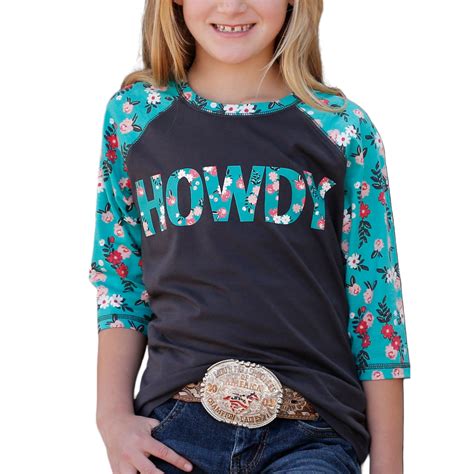 Cruel Girl® Youth Girls Black Graphic Raglan T Shirt Ctk3530030