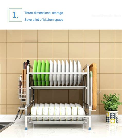 Кухонная сушилка для посуды сушилка из нержавеющей стали сухая посуда сушилка для посуды