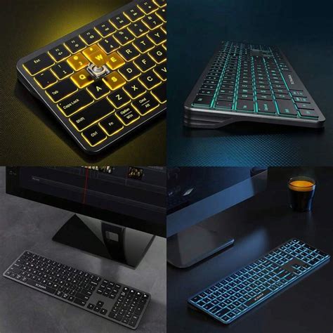 Jomaa Jomaa Ergonomic Bluetooth5 0 Connection Wireless Keyboard 7 Colorful Backlit Keyboard 106