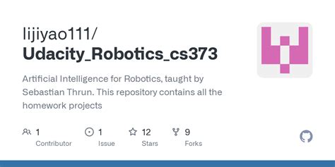 github lijiyao111 udacity robotics cs373 artificial intelligence for