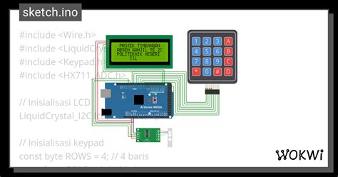 Timbangan Wokwi Esp32 Stm32 Arduino Simulator