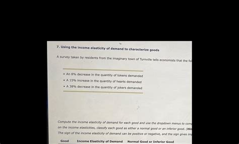 [answered] 7 Using The Income Elasticity Of Demand To Characterize Kunduz