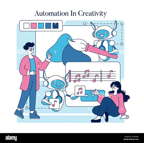 Automation In Creativity Concept Robots Assisting In Musical Composition As Humans Engage With