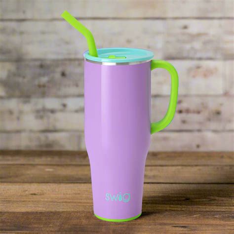 Swig Ultraviolet 40oz Mega Mug Tumbler With Handle Keep It Cool In R Turnmeyers