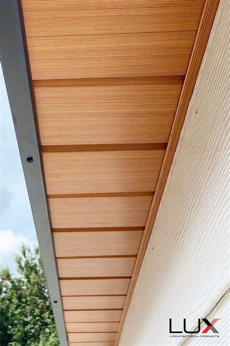 Soffit Smooth And Vented Soffits Lux Architectural Products Wood Cladding Exterior Wood