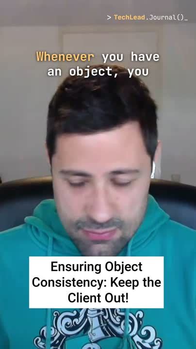 Video Tech Lead Journal On Linkedin Ensuring Object Consistency