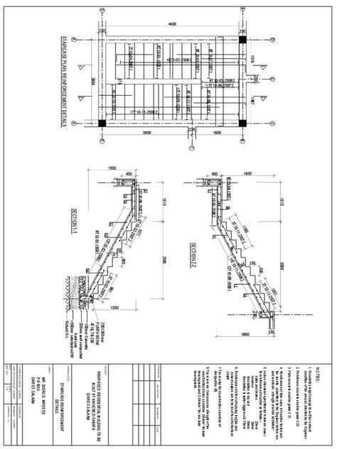 10 Staircase Reinforcement Details Pdf Foundation Engineering Concrete