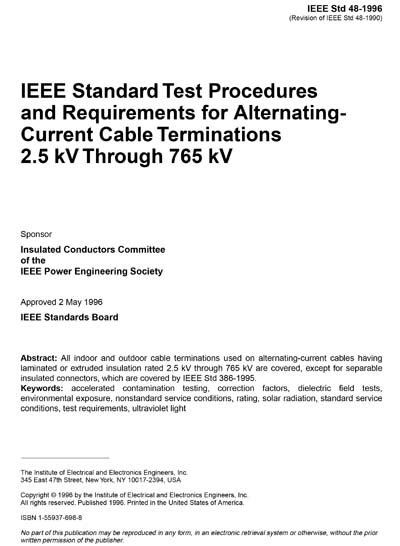 48 1996 Ieee Standard Test Procedures And Requirements For