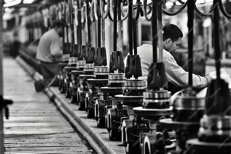 Advanced Assembly Line Systems Premium Ai Generated Image