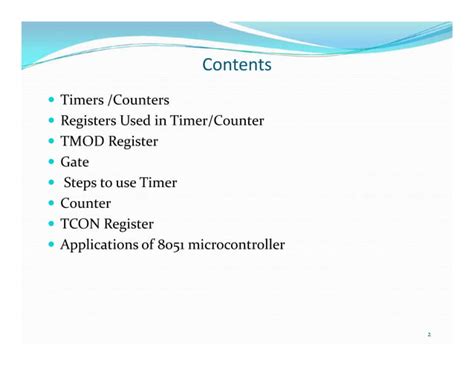 Timer And Counter In 8051 Microcontroller PDF