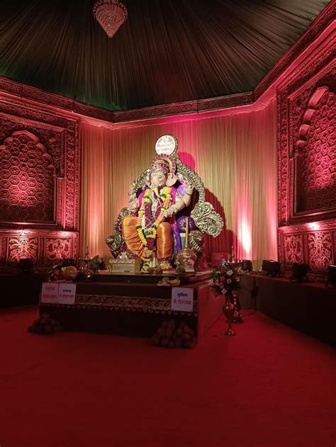 Ganpati Bappa Morya 🫶🏻 Decoration For Ganpati Ganpati Decoration