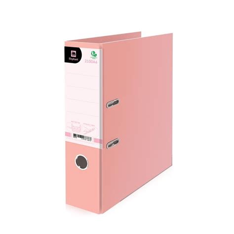 Elephant แฟ้มสันกว้าง 3 นิ้ว รุ่น 2100a4 สีพีช ชมพูพาสเทล Shopee Thailand