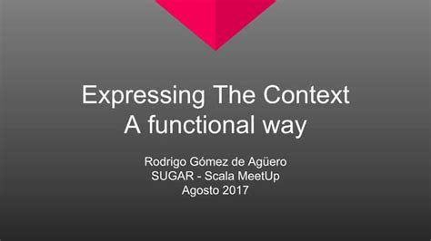 Expressing The Context A Functional Way Pptx