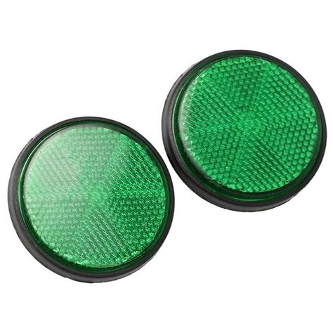 2pcs Circular Reflector Motorcycle Night Reflective Light Safety