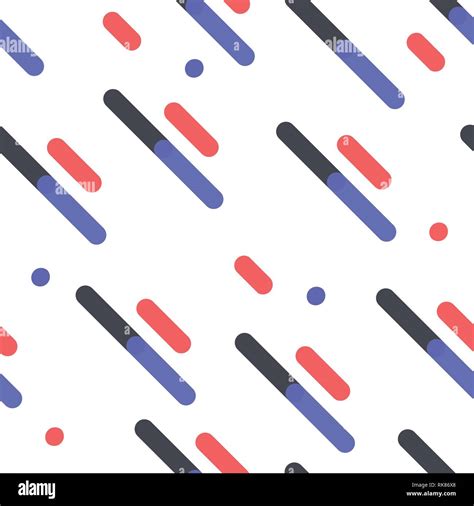 Vector Seamless Parallel Diagonal Red Blue Grey Overlapping Color Lines Pattern Background Stock