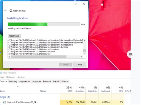 installation of natron on windows 10 hangs in an endless loop natron