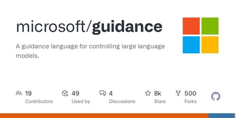 Github Microsoftguidance A Guidance Language For Controlling Large Language Models R