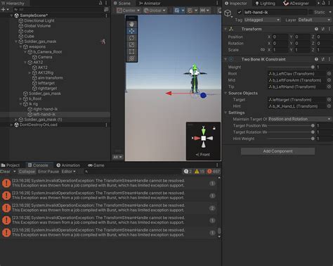 error regarding animation rigging packs unity engine unity discussions