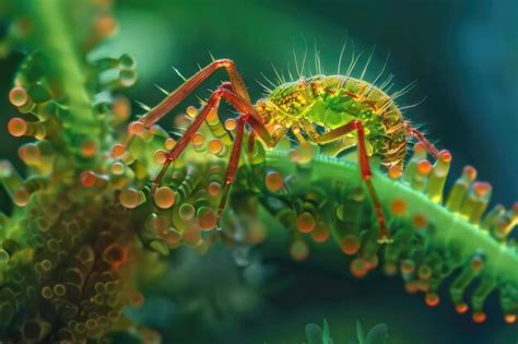 Premium Photo Delve Into The Intricate World Of Microorganisms And Insects Showcased In