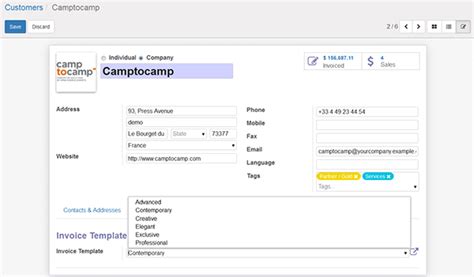Odoo Invoice Template Behance Odoo Invoice Template Behance