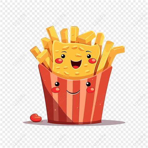 감자 튀김 벡터상표만화클립 아트 Png 일러스트 무료 다운로드 Lovepik