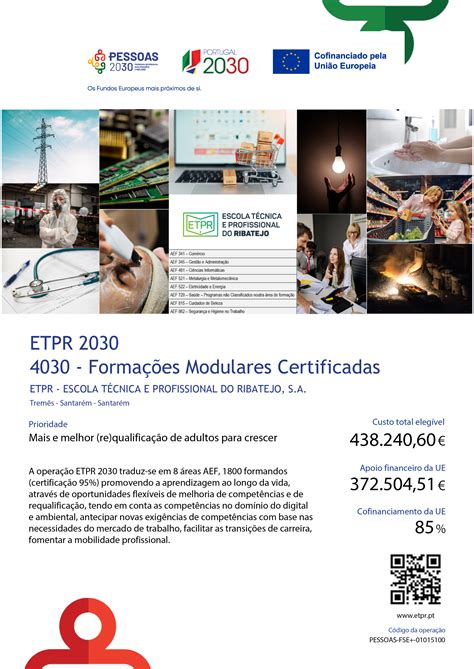 Etpr Escola Técnica E Profissional Do Ribatejo Oferta Formativa Da Etpr