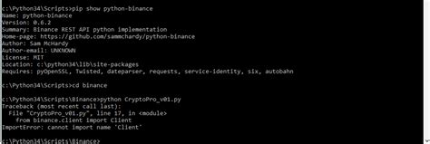 importerror cannot import name client · issue 116 · sammchardy