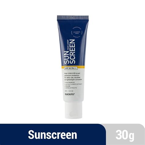 Quickfx Sunscreen Spf 50 Pa 30g Shopee Malaysia