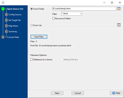 Batch Convert Html Files To Excel Files